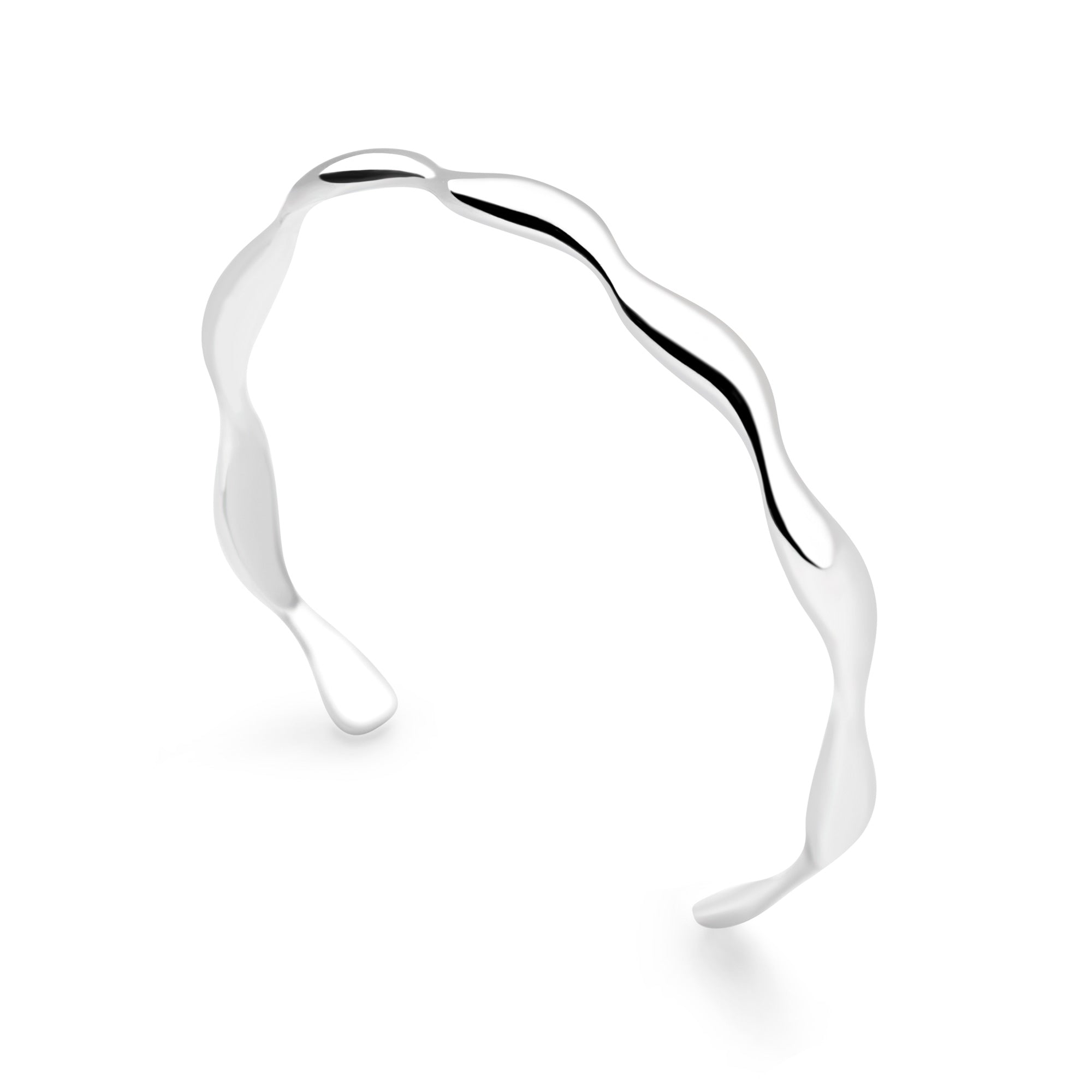 Roti River Bangle | Silver Bangles | BGL863 – Silver by Mail