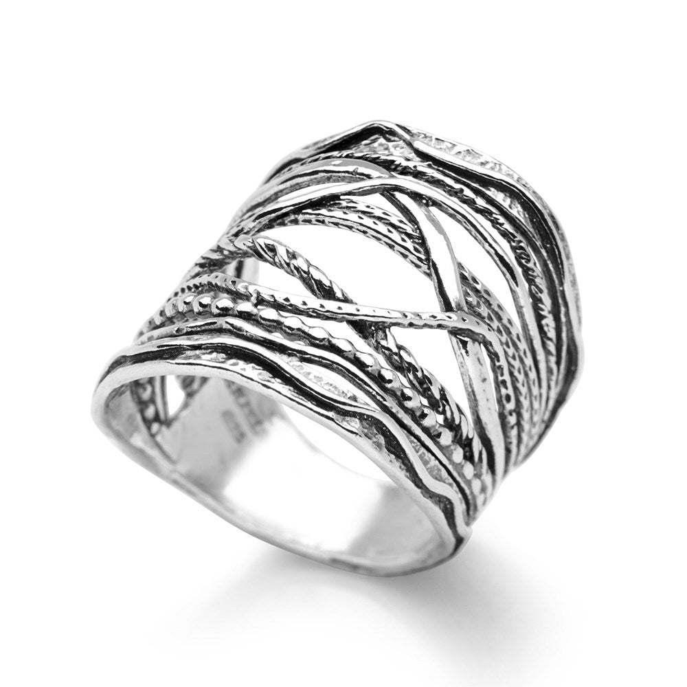Woodland Twine Ring | Silver Rings | R2200 – Silver by Mail