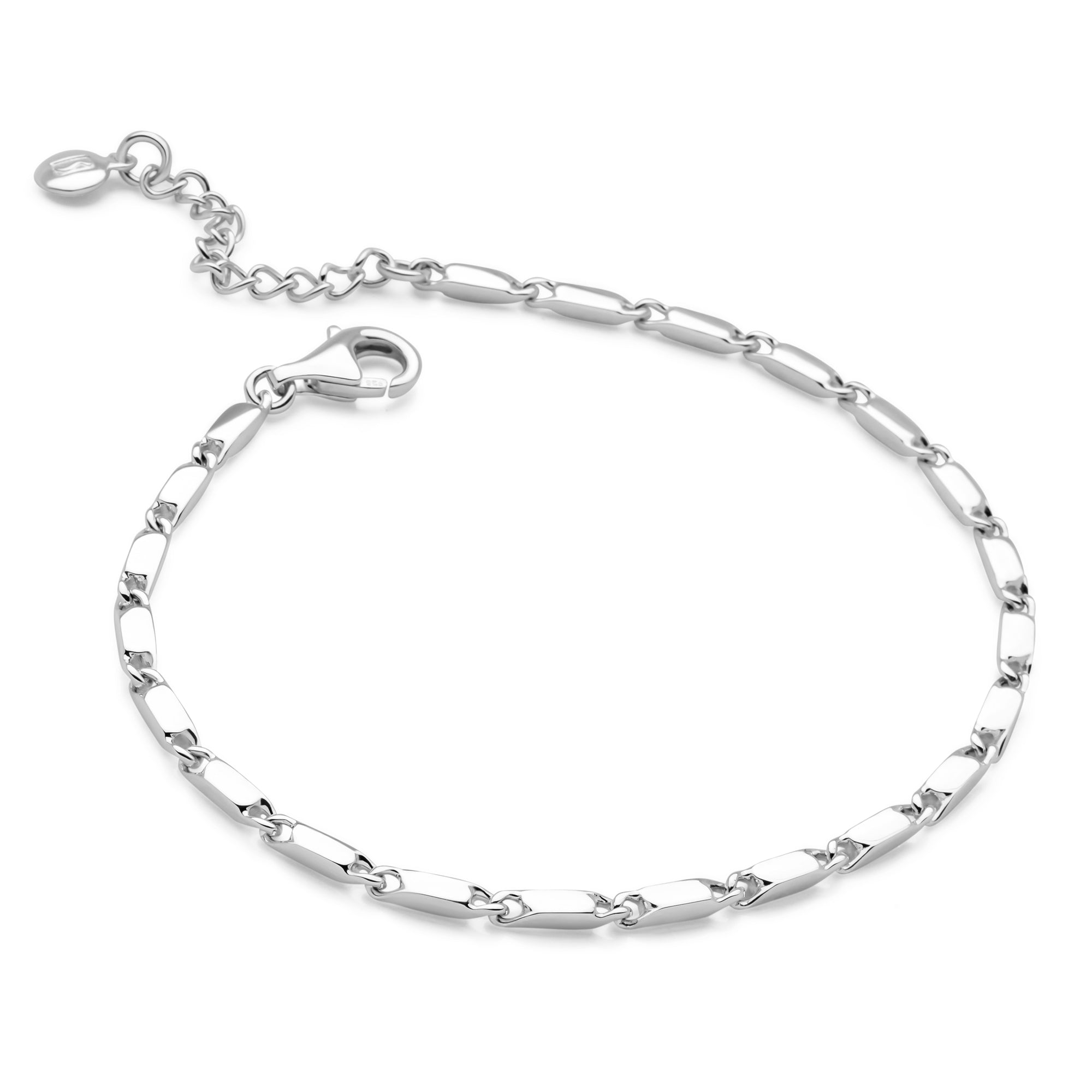 Linear Link Bracelet – Silver by Mail