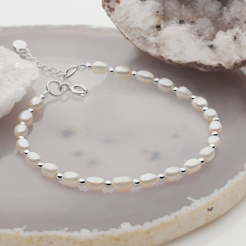 Pearl Pop Bracelet | Silver Bracelets | BRC791 – Silver by Mail