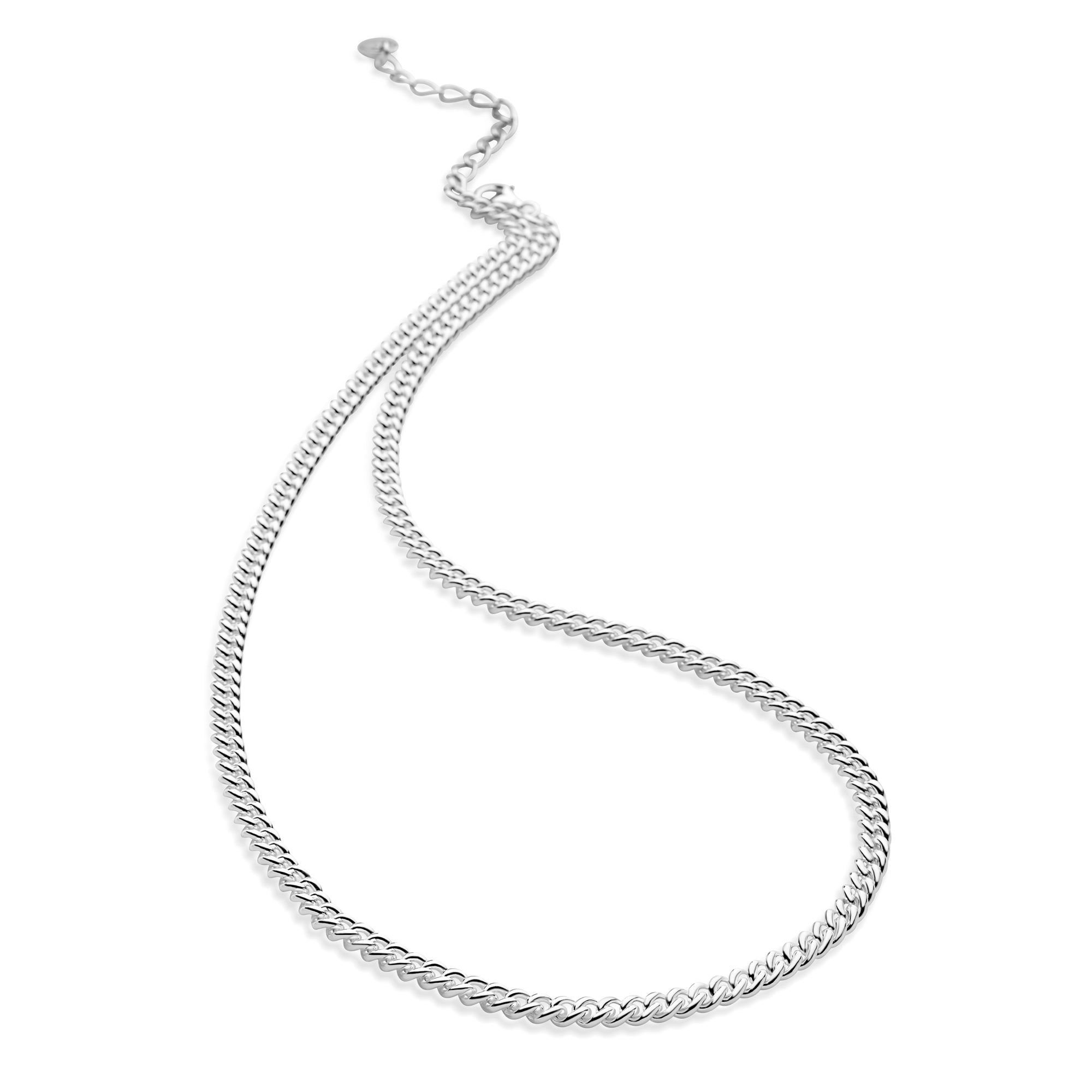 Single Curb Chain – Silver by Mail