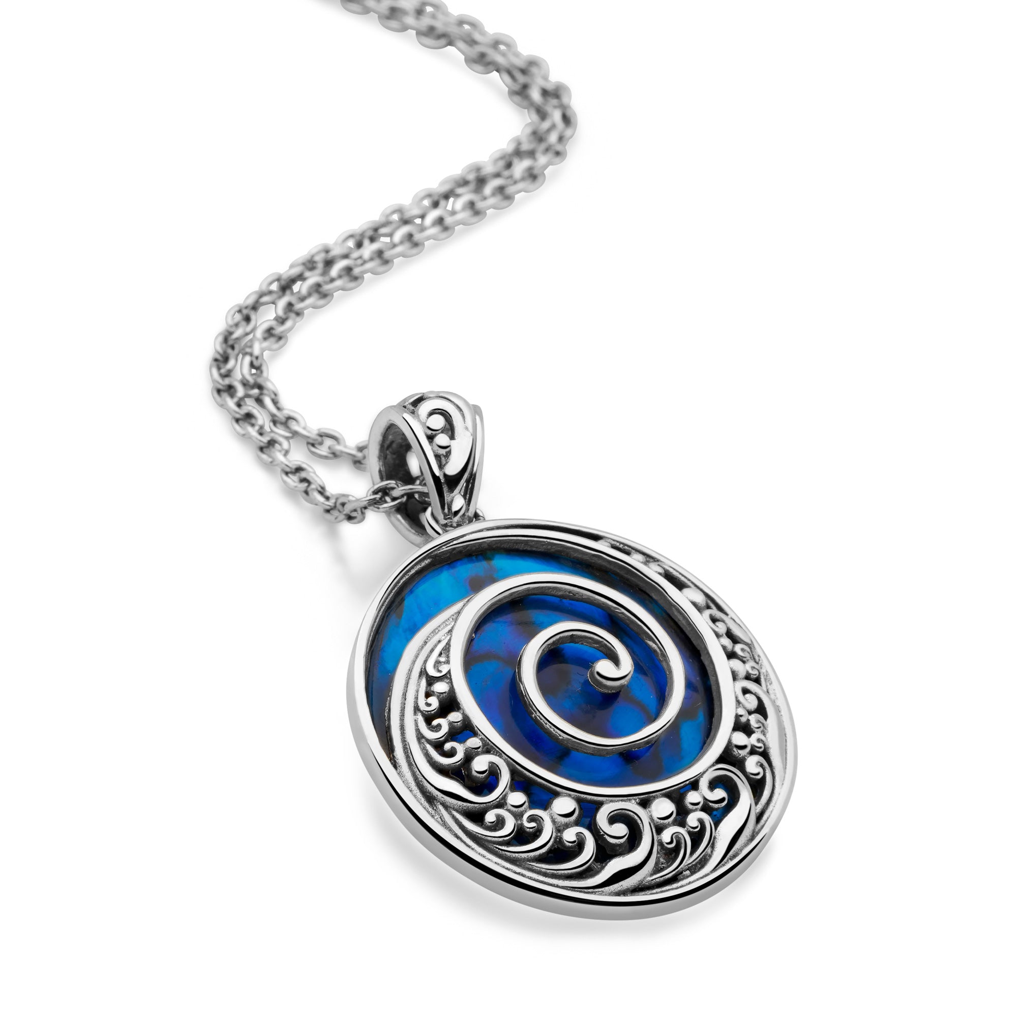 Isha Wave Necklace – Silver by Mail