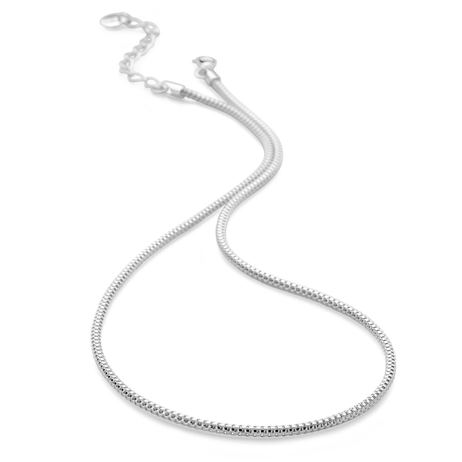 Rounded Mesh Chain – Silver by Mail