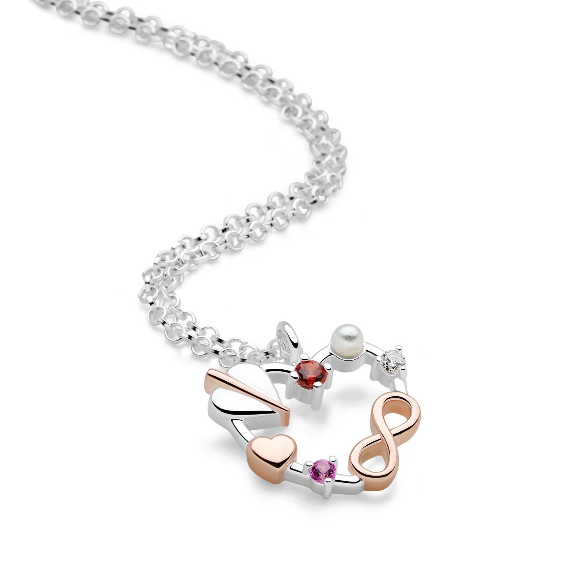 Lovers Wreath Necklace – Silver by Mail