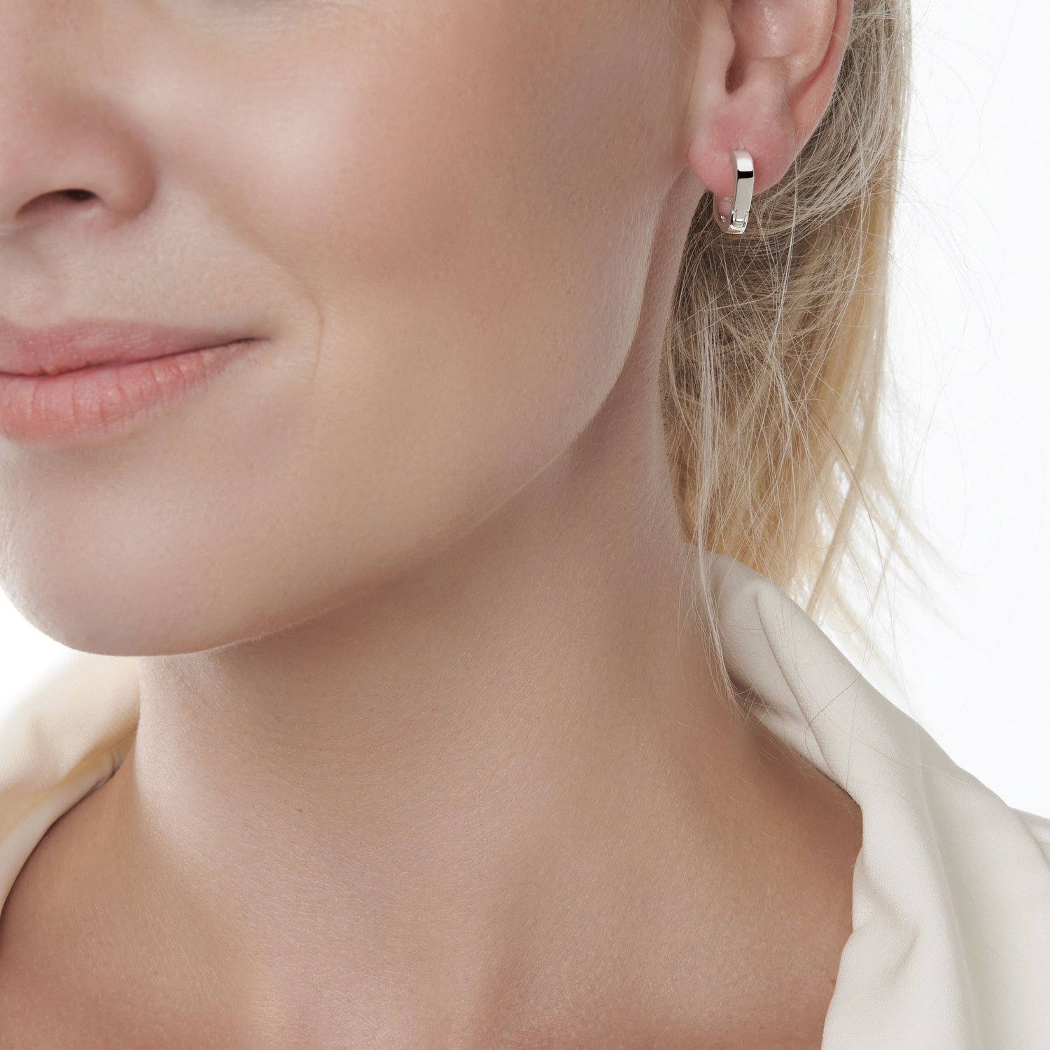 Squared Hoops – Silver by Mail