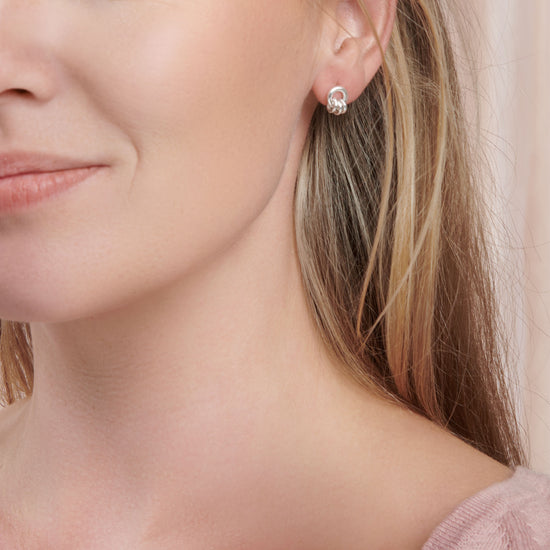 Carrie Link Studs – Silver by Mail