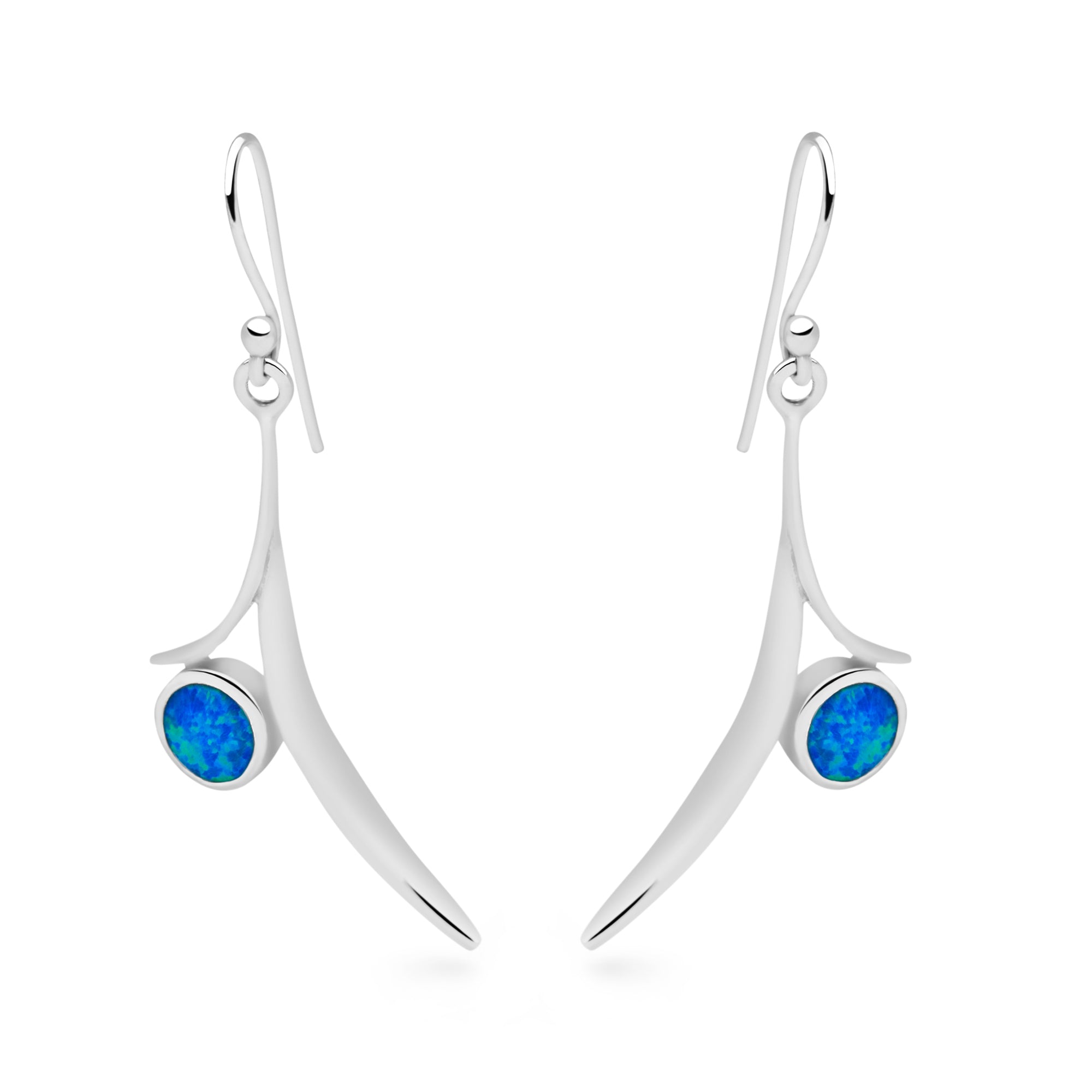 Opal Willow Earrings – Silver by Mail