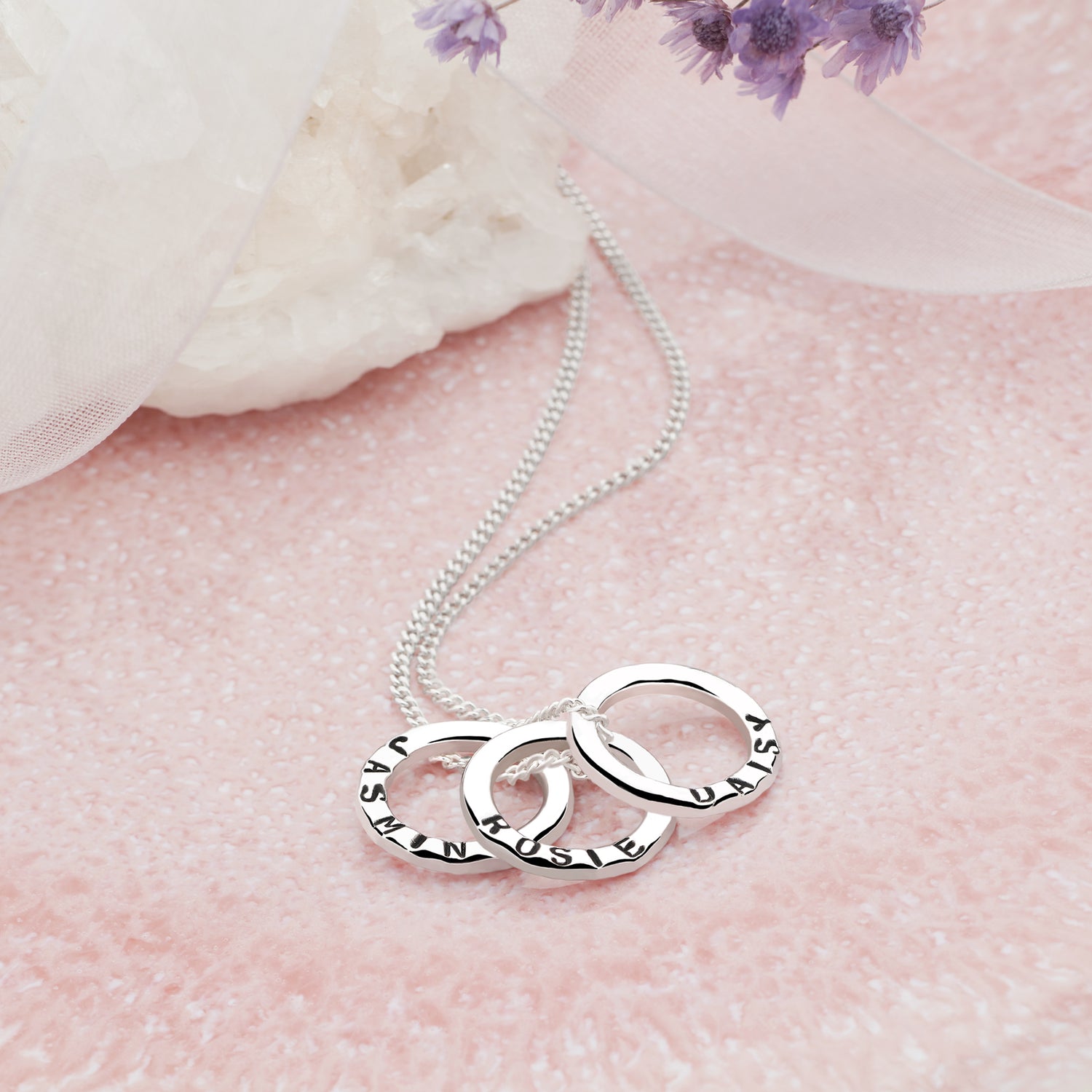 Personalised Mini Ring Pendant | Silver Pendants | P2515 – Silver by Mail