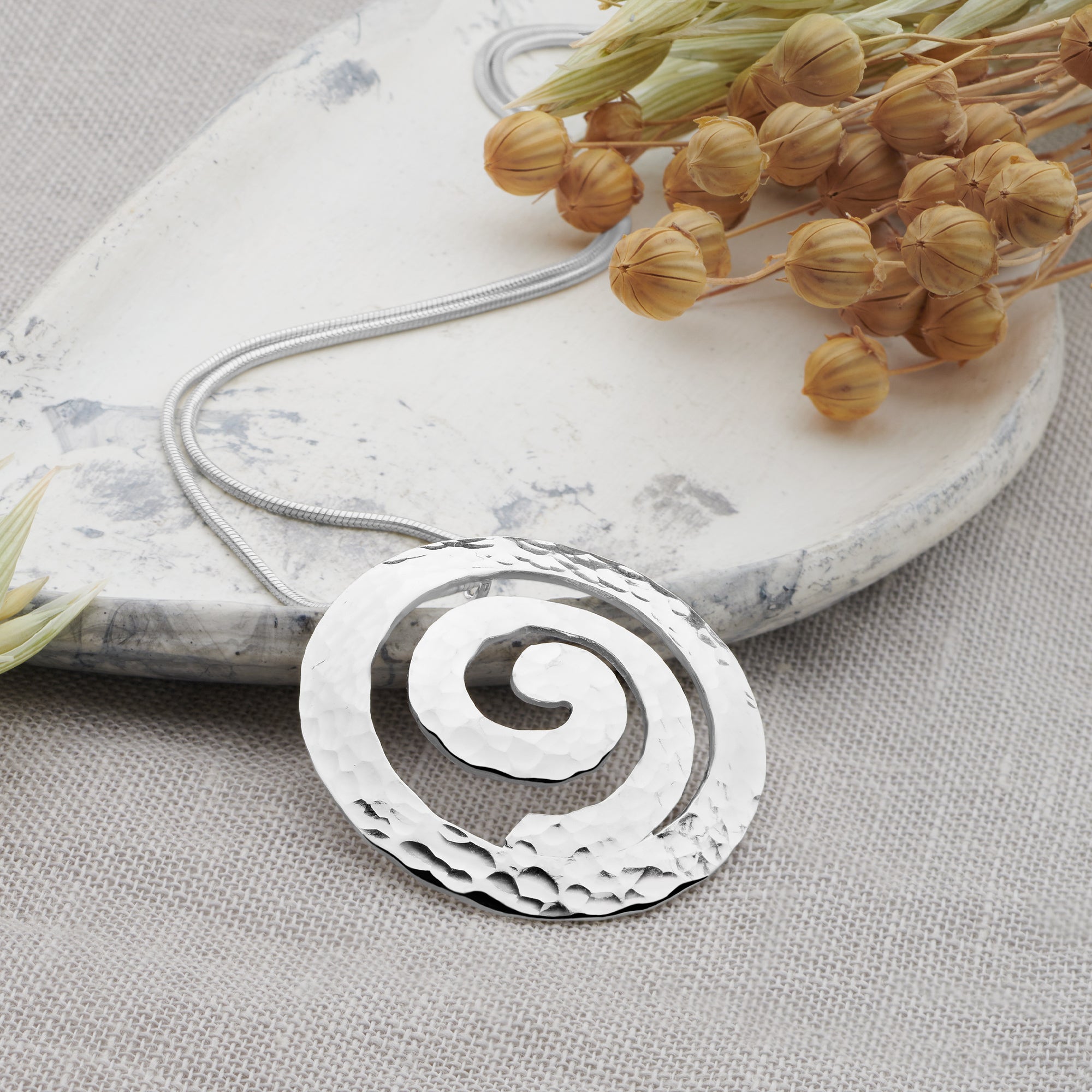 Rippling Waters Pendant – Silver by Mail