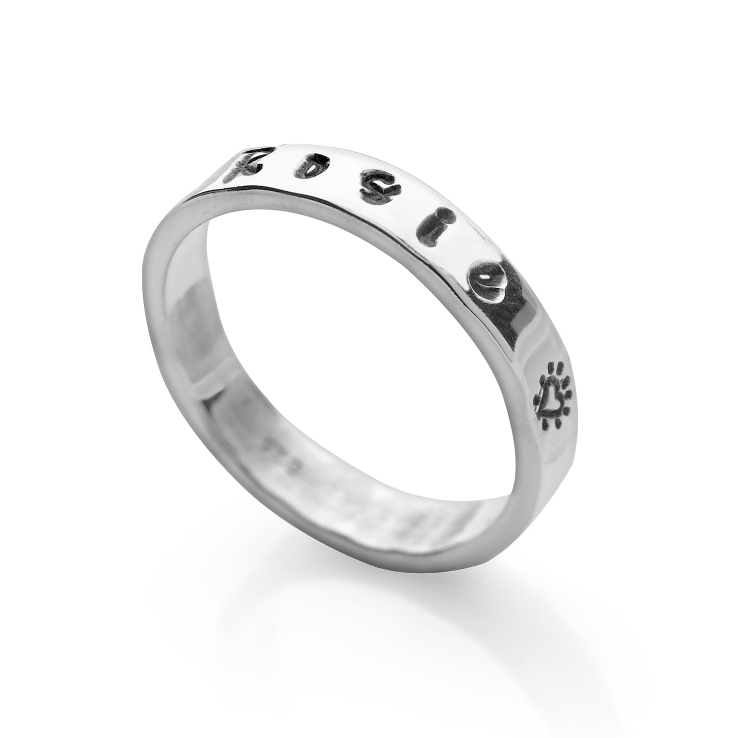 Personalised Script Ring | Silver Rings | R1986 – Silver by Mail