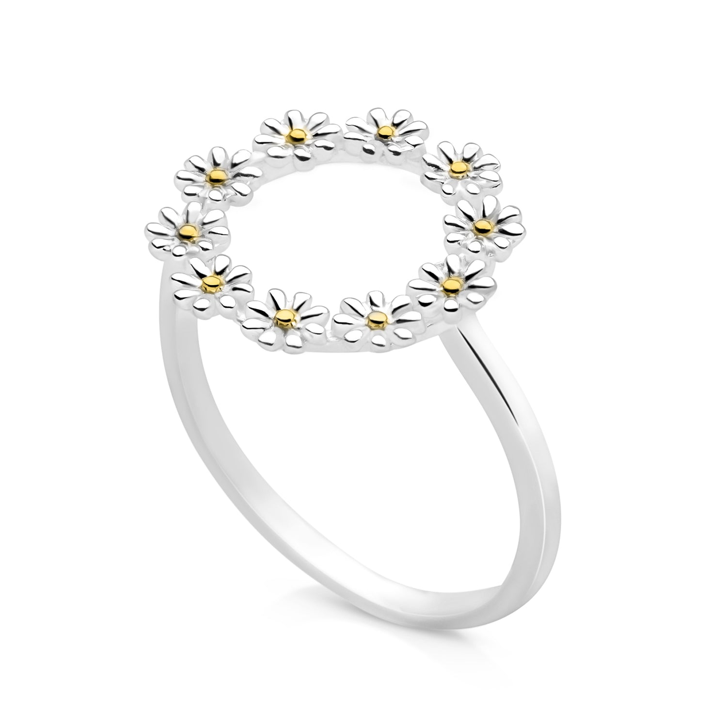 Ring Of Daisies Ring | Silver Rings | R2311 – Silver by Mail