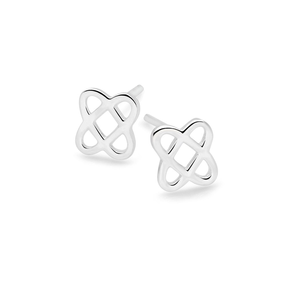 Celtic Love Knot Studs Silver Earrings E5697 Silver by Mail
