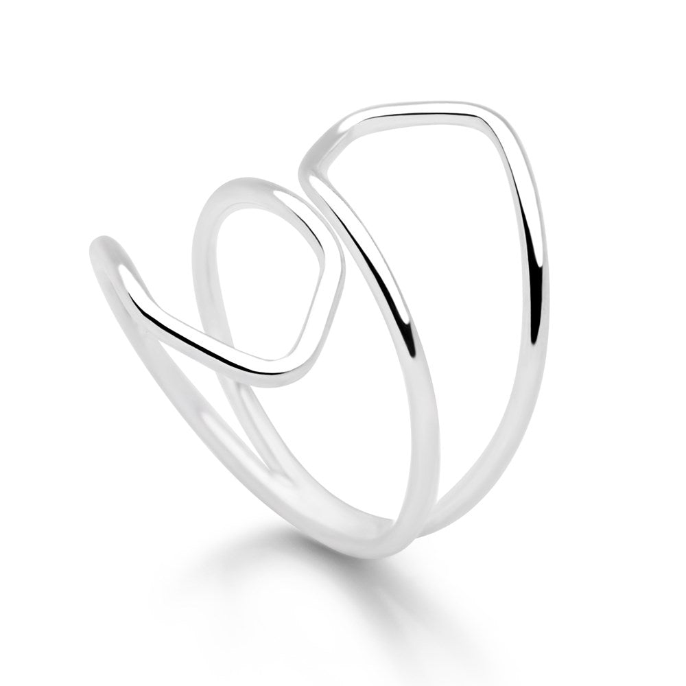 Divine Wrap Ring | Silver Rings | R2338 – Silver by Mail